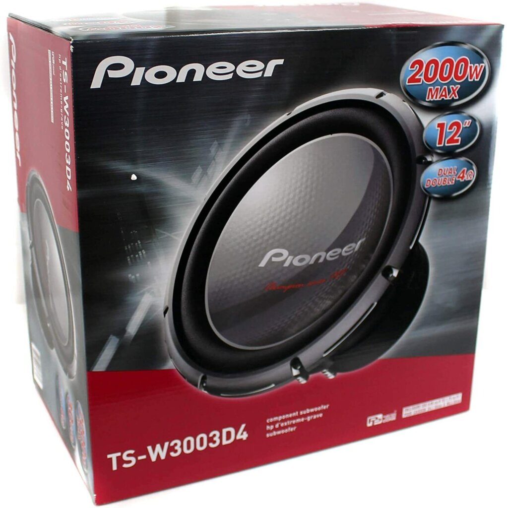 High End Amplifier with Pioneer 3003D4 Subwoofer and 3 Way Tower Mids ...
